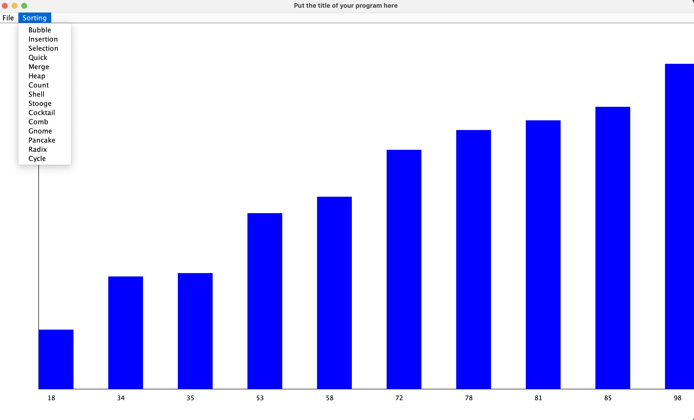 GitHub - rlfah303/sorting-bar-chart