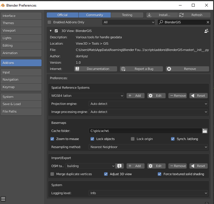 Basemaps - NaN cast error · Issue #228 · domlysz/BlenderGIS · GitHub
