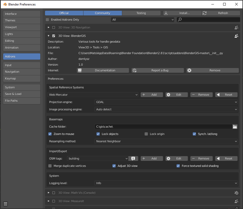 Basemaps - NaN cast error · Issue #228 · domlysz/BlenderGIS · GitHub