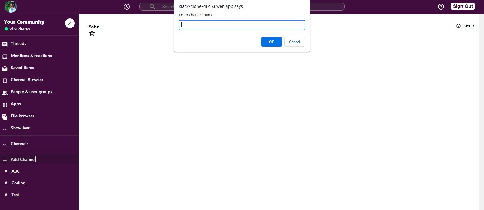 GitHub - Sudershhh/Slack-Clone