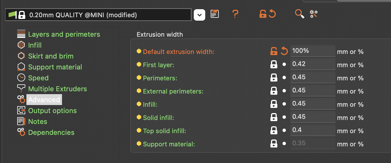 Ps 25 Extrusion Width Percentage Refers To Layer Height Instead Of Nozzle Size · Issue