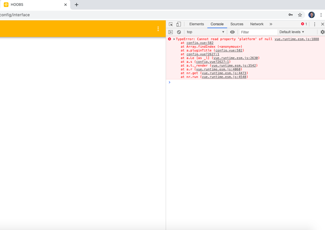 Config page disappearing · Issue #468 · hoobs-org/HOOBS · GitHub