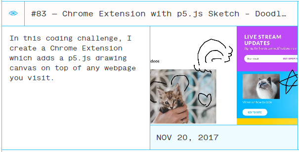 Add CC 83: Doodler Chrome Extension by dipamsen · Pull Request #740 · CodingTrain/thecodingtrain ...
