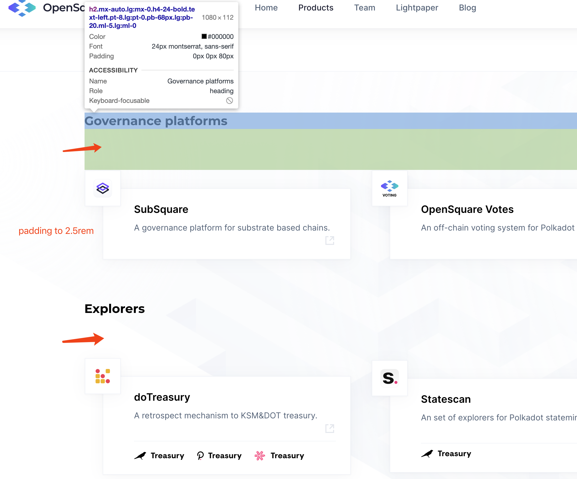 Fix Ui · Issue 53 · Opensquare Networkopensquare · Github