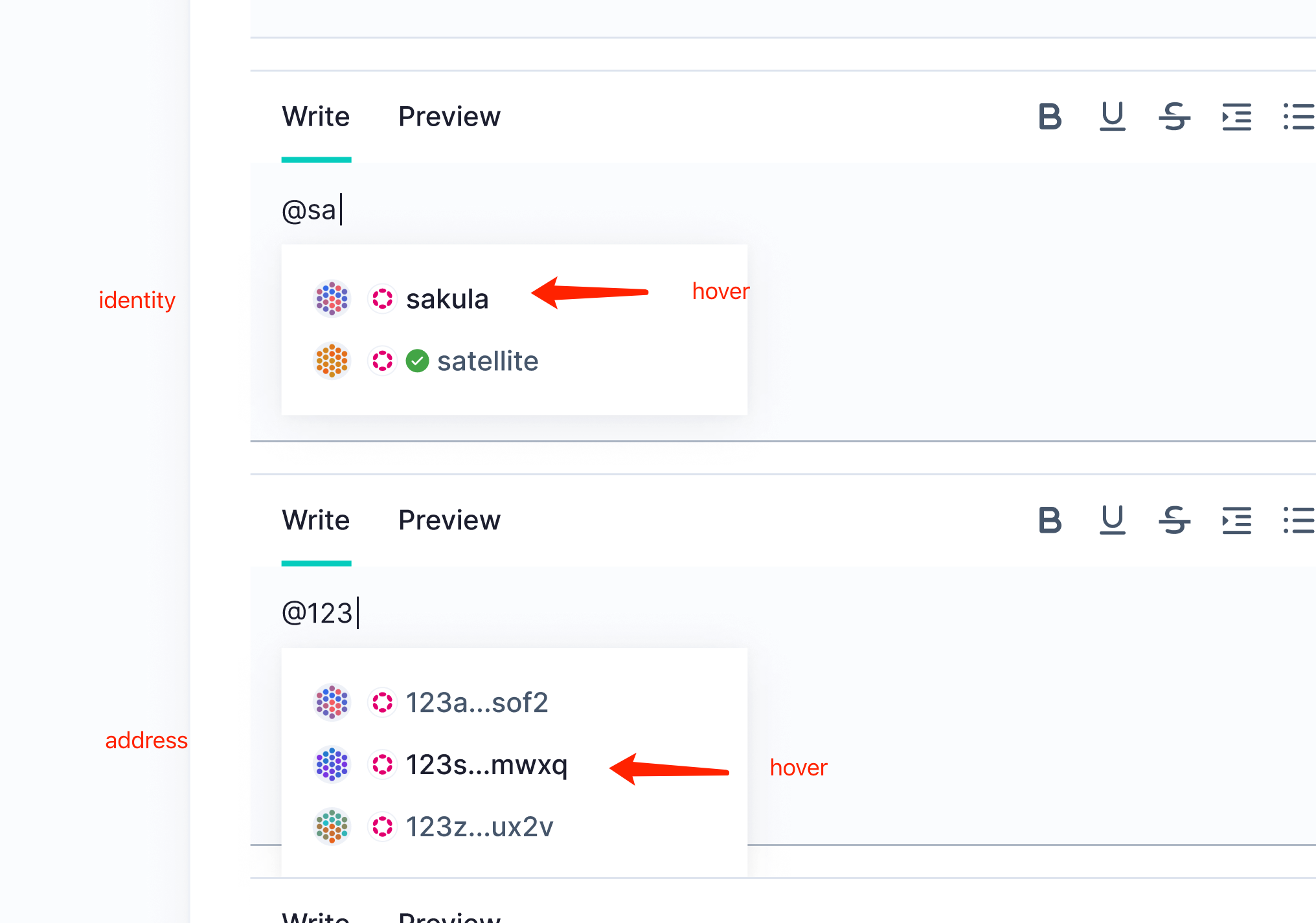 do we want to modify @/suggestion dropdown style? · Issue #19 ...