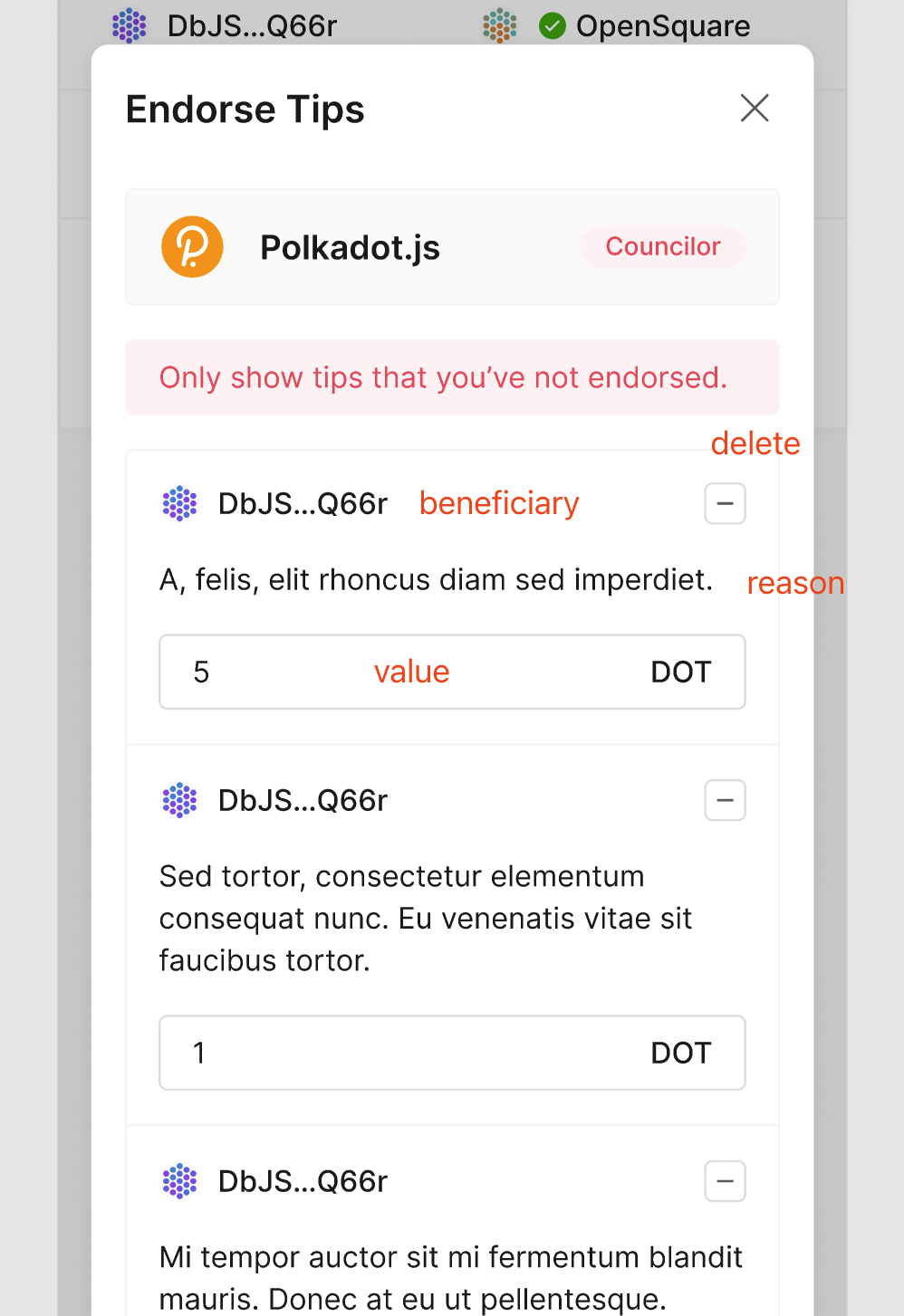 Add batch endorse tips action support · Issue #1052 · opensquare-network/dotreasury · GitHub