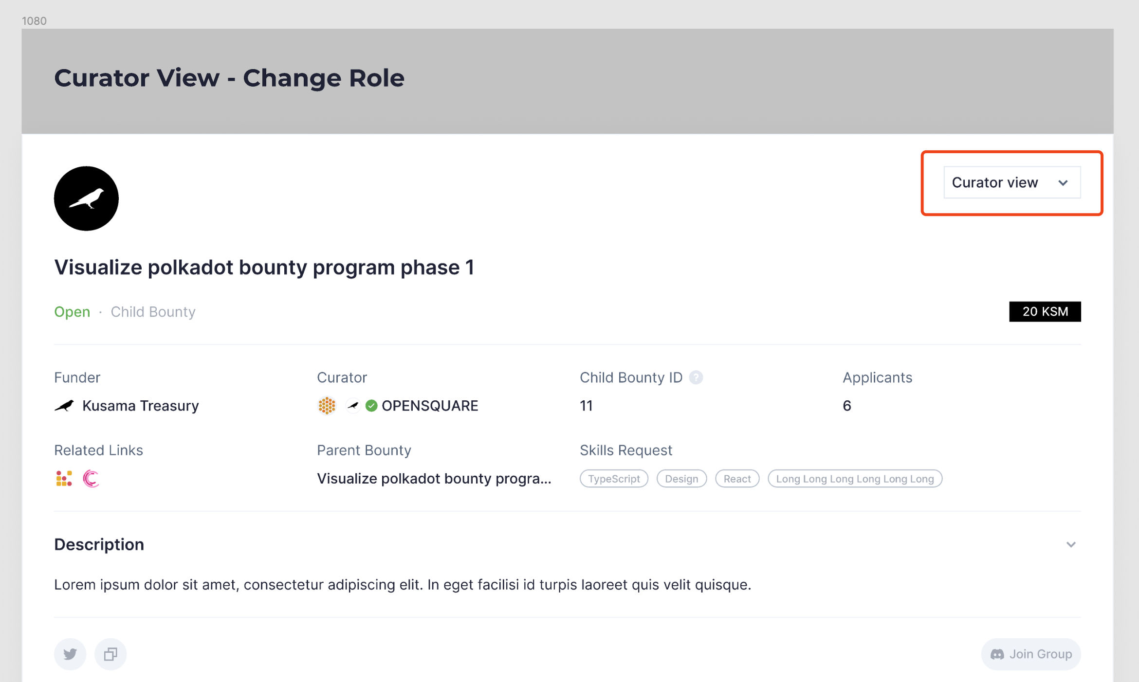 Support curator to change roles on child bounty detail page · Issue #242 · opensquare-network ...