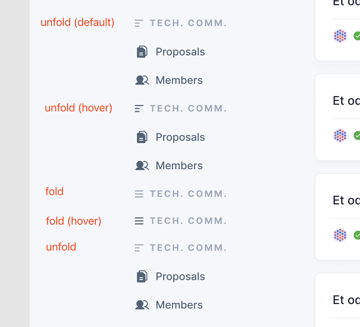 Implement fold and unfold feature to sidebar · Issue #2192 · opensquare-network/subsquare · GitHub