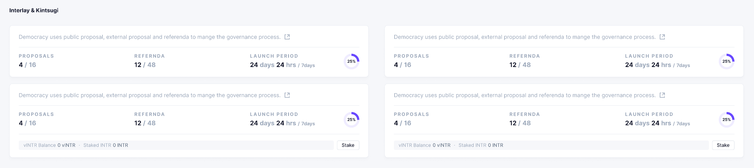 As a kintsugi/interlay user, I want to see my vKINT/vINTR balance on the democracy panel · Issue ...