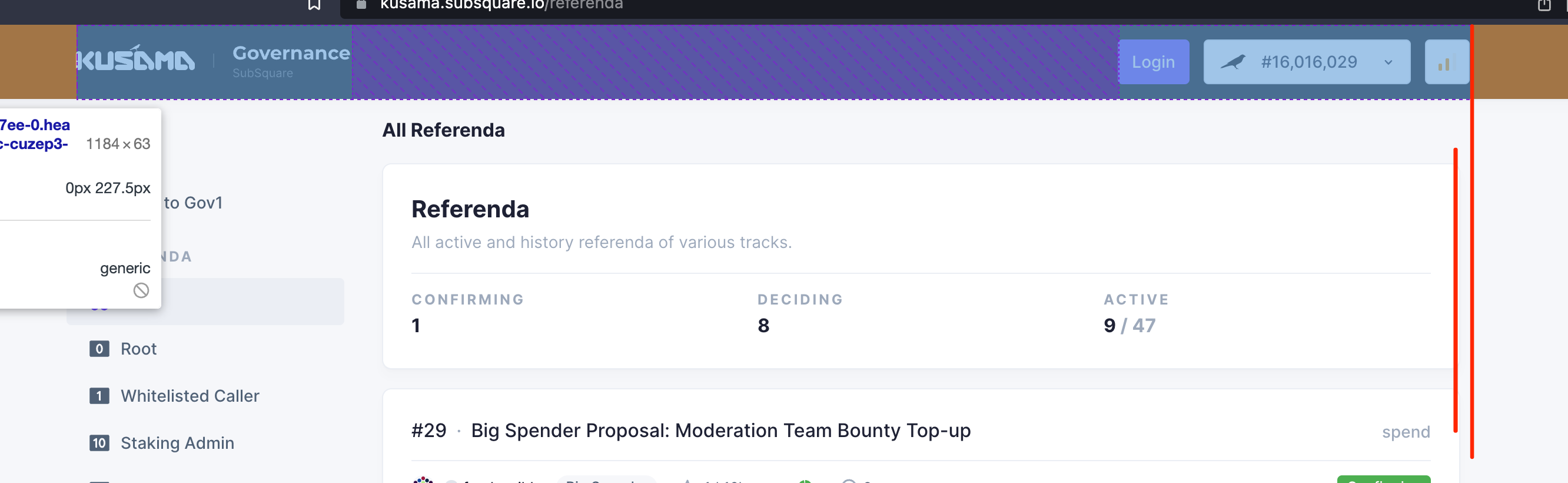 Fix the layout · Issue #2519 · opensquare-network/subsquare · GitHub