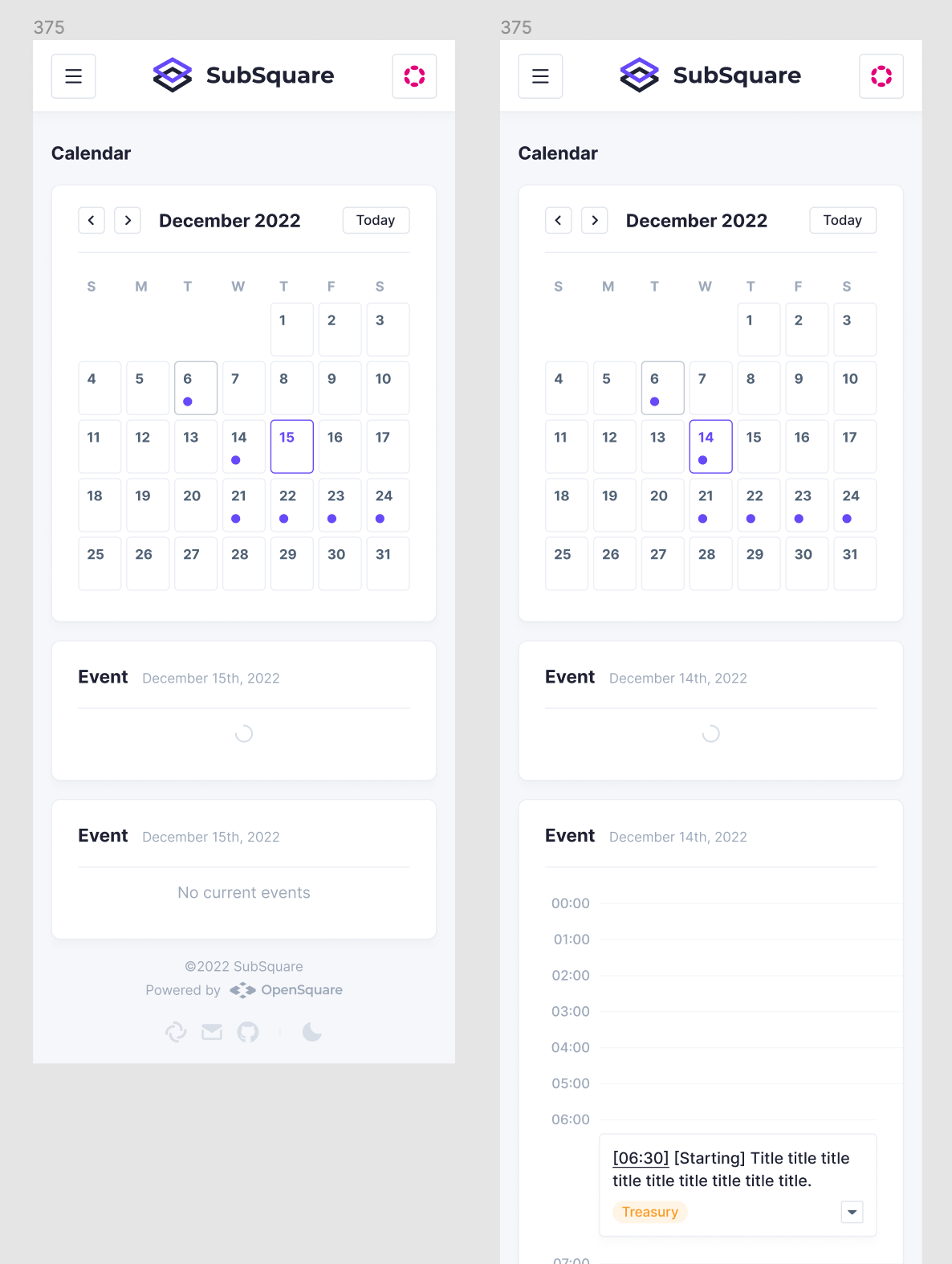 feat: page calendar · Issue #2661 · opensquare-network/subsquare · GitHub