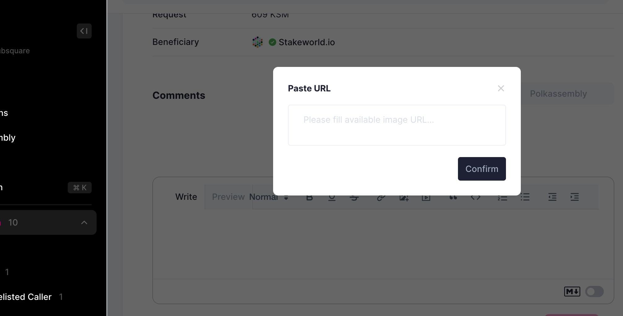 v2, editor enhancement · Issue #3244 · opensquare-network/subsquare · GitHub