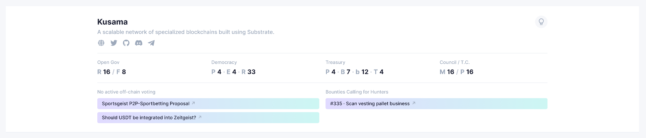 Show off-chain voting & open child bounties in overview panel · Issue ...