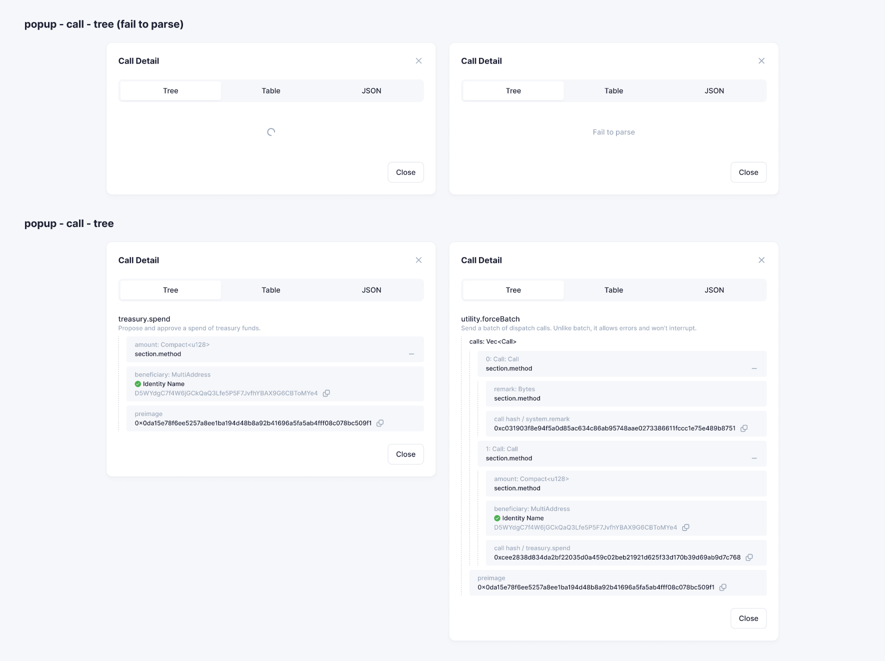 Implement enhance call view on referendum detail page · Issue #3462 · opensquare-network ...