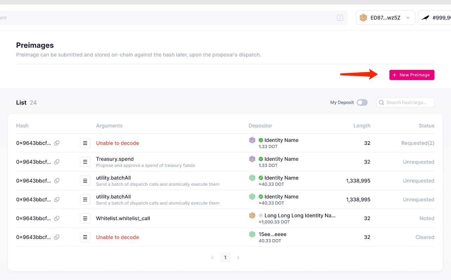 Support creating a new preimage · Issue #3626 · opensquare-network/subsquare · GitHub