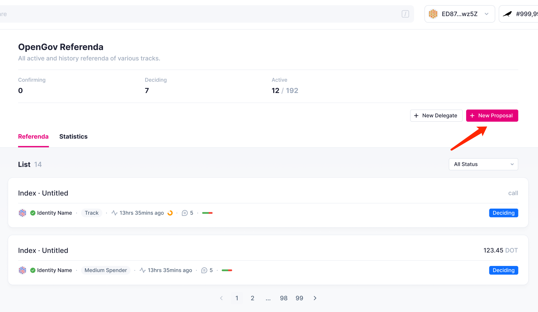 As a proposer, I want to create a OpenGov referenda proposal on ...