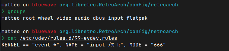 [Flatpak] udev as input driver doesn't work · Issue #15560 · libretro/RetroArch · GitHub