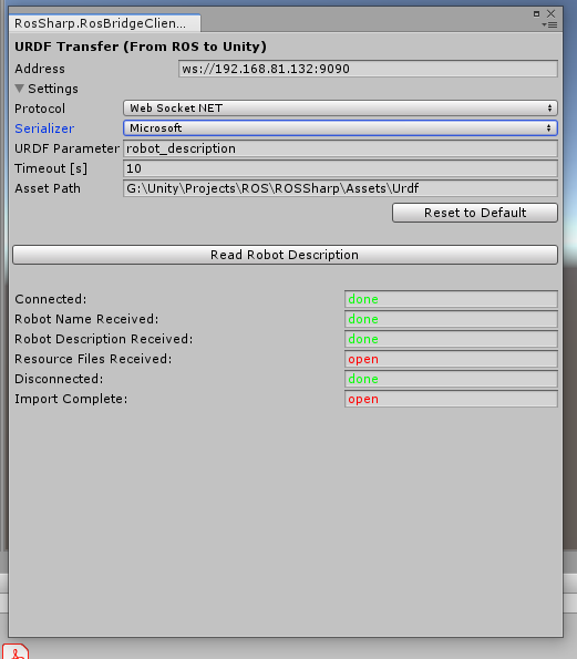Issues with transferring URDF to Unity while following wiki tutorial · Issue #305 · siemens/ros ...