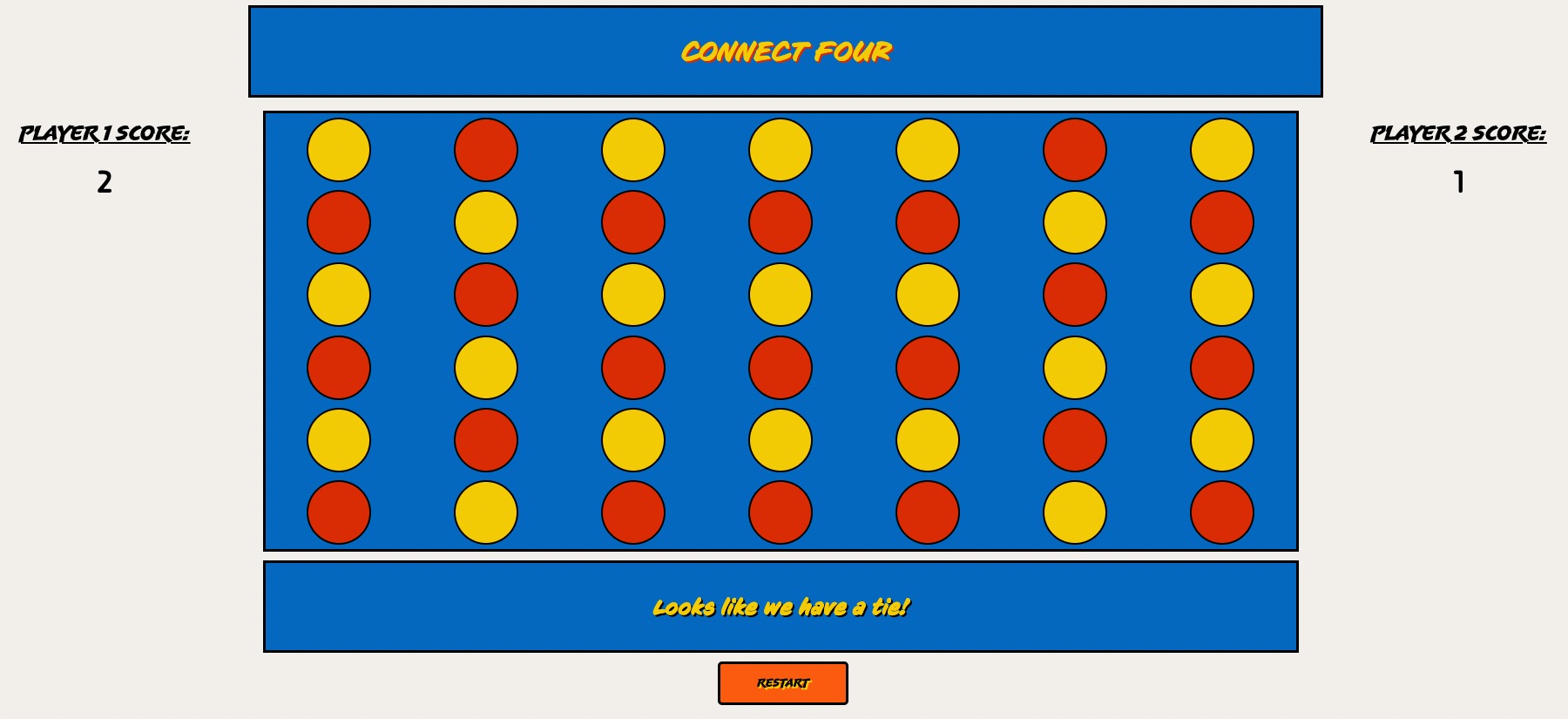 GitHub - emilyaikens/Vincent-connect-four: Connect Four game made using ...