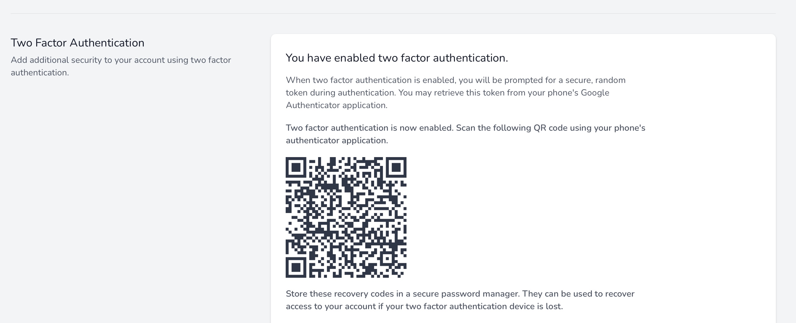 Two factor authentication can not be enabled · Issue #790 · laravel ...