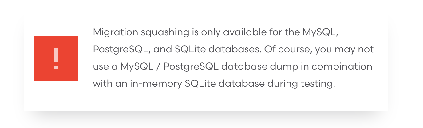Phpunit With Inmemory Database Does No Run Migrations When Using The New Schema Dump Feature Of