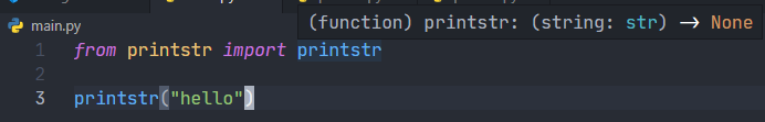 stub typings only show up in imported functions and not in the function ...