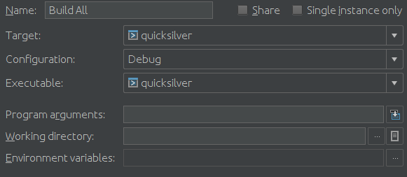 Setup quickSilver project for CLion · GitHub