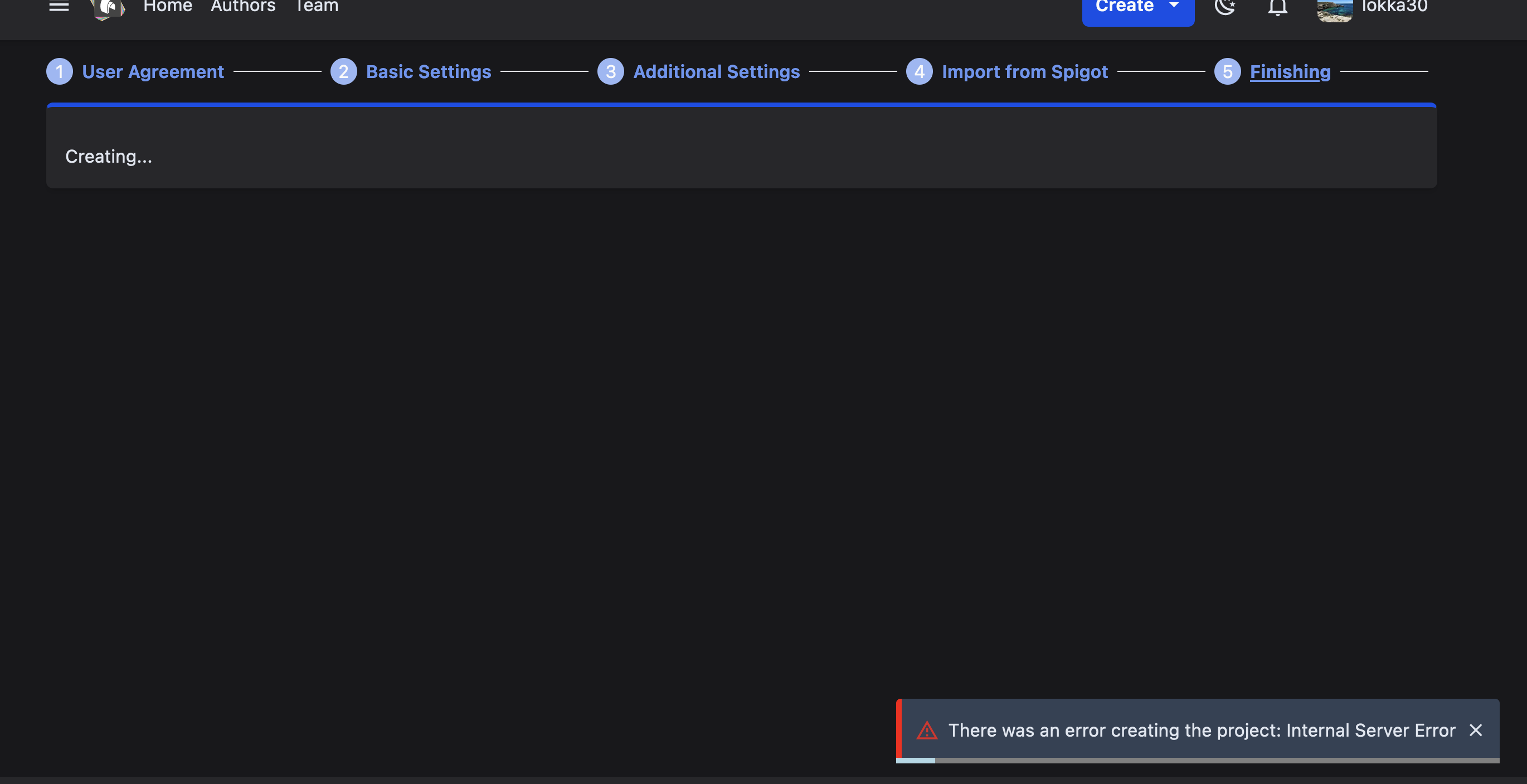 Unable to create resource · Issue #1015 · HangarMC/Hangar · GitHub