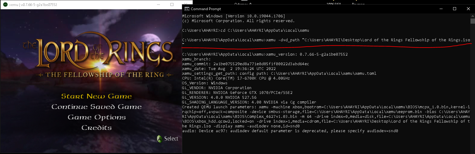 Lord of the Rings Fellowship of the Rings: game keeps crashes at startup when trying to boot ...