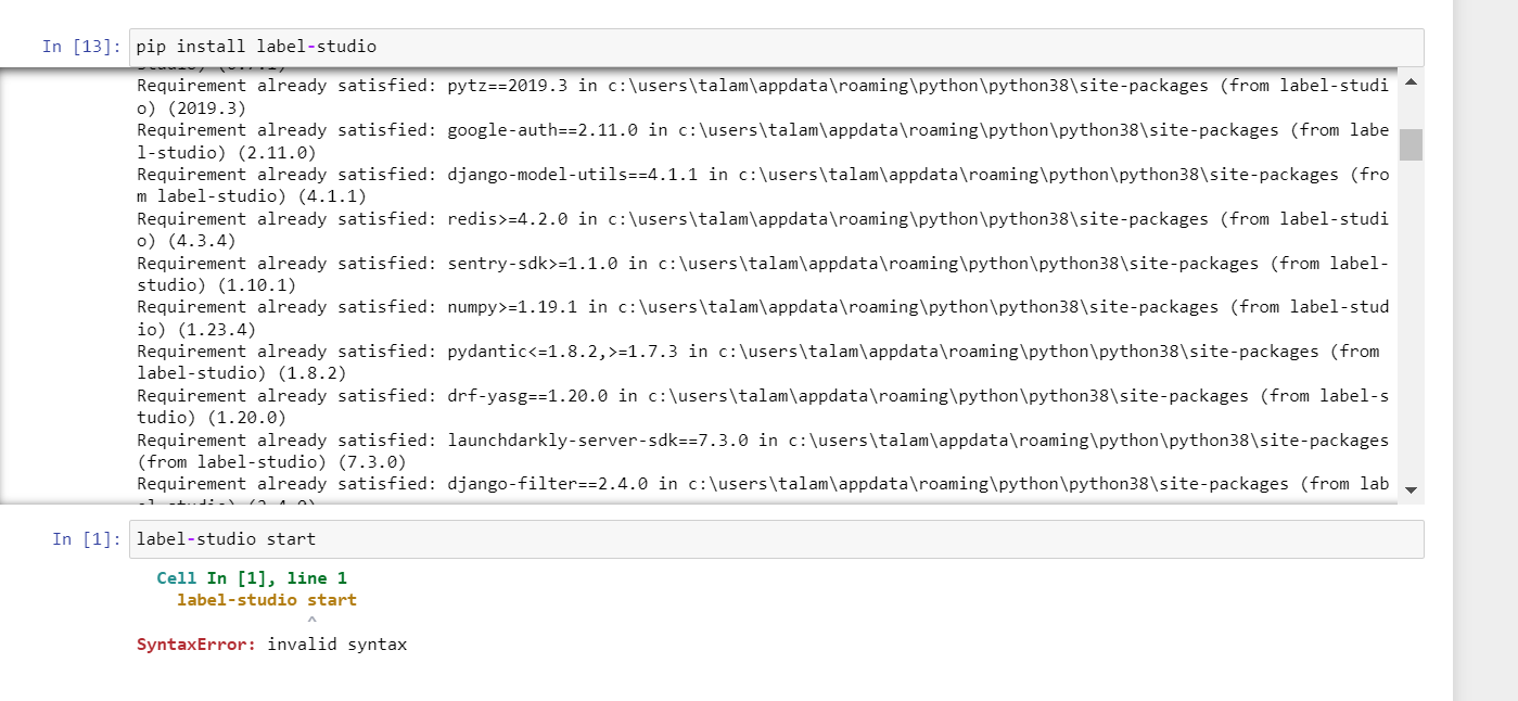 unable to load the label-studio after installation using pip · Issue #3211 · HumanSignal/label ...