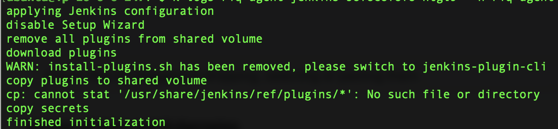 Jenkins 2.361.4 plugins are not getting installed · Issue #824 · jenkinsci/helm-charts · GitHub