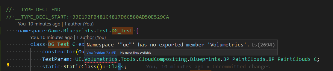 [UE] Bug: DeclarationGenerator 生成ue_bp.d.ts 错误 · Issue #1184 · Tencent/puerts · GitHub