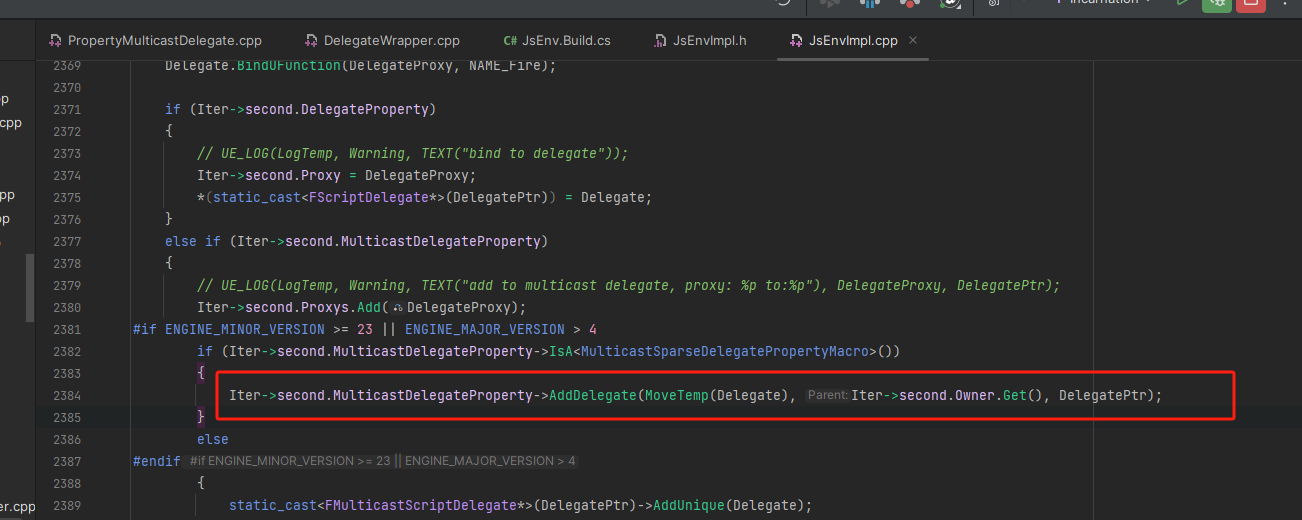 [UE] Bug: DebugEditor下调用MulticastDelegate.Add(target: Object, methodName: string): void 报错 ...