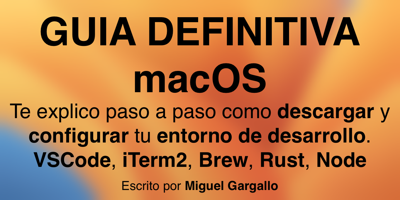 GitHub - miguelgargallo/guia-definitiva-macos: Guía definitiva macOS