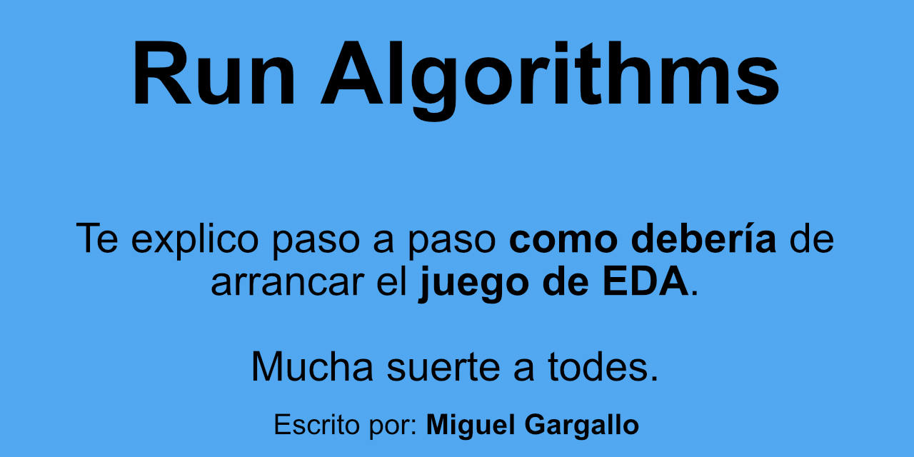 GitHub - miguelgargallo/Run-Algorithms: Run Algorithms is a repo based to plug an play ...