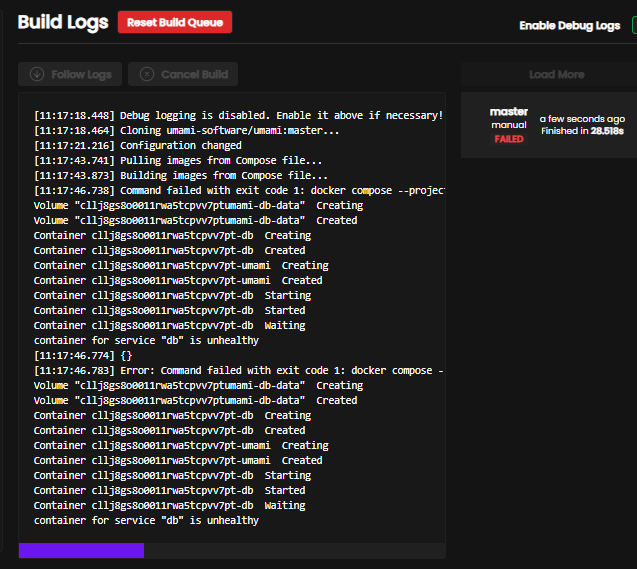 The Easy Step To Simply Deploy Continues To Fail · Issue 2217 · Umami Softwareumami · Github
