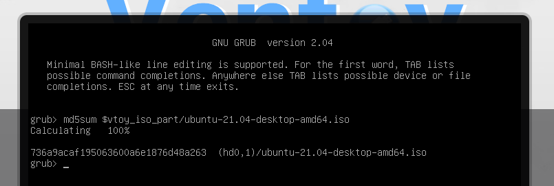 [issue]: Ubuntu 21.04 error : can't allocate initrd · Issue #998 · ventoy/Ventoy · GitHub