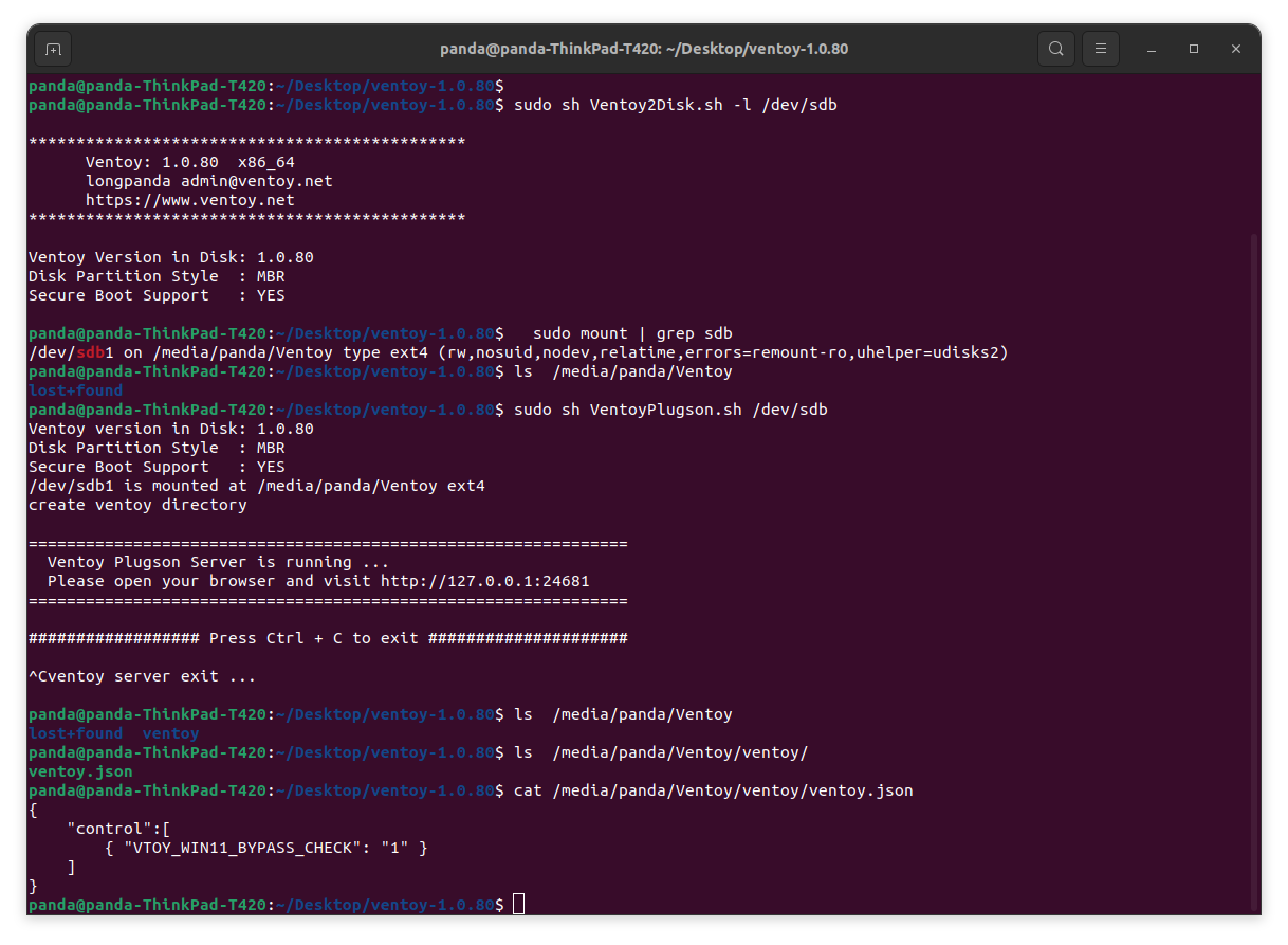 [issue]: VentoyPlugson does not create the correct file name and/or file extension for its ...