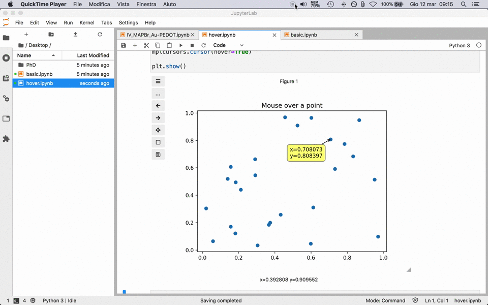 Basic Examples Not Working In Jupyter Lab · Issue 23 · Anntzermplcursors · Github 