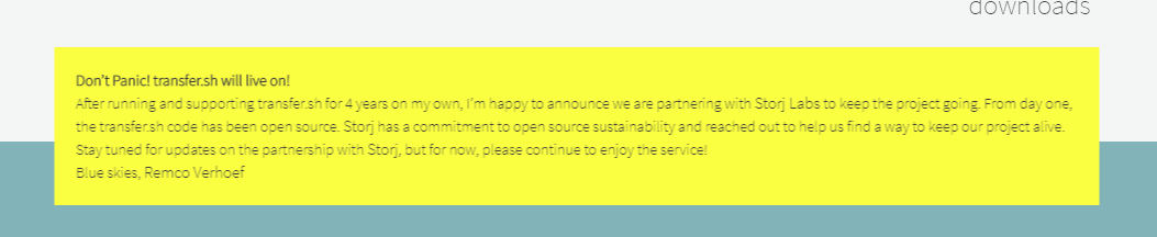 Text message is not accessible · Issue #193 · dutchcoders/transfer.sh ...