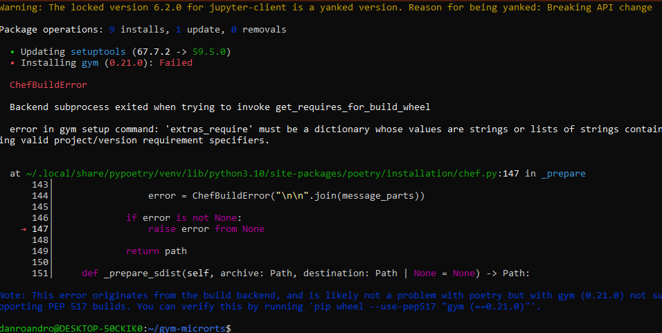 [Bug?] An error when installing gym_microrts · Issue #9 · vwxyzjn/invalid-action-masking · GitHub