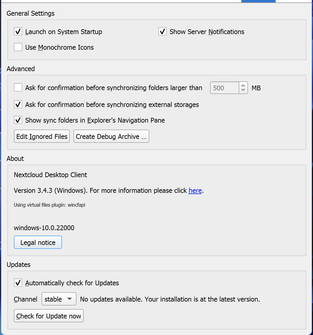 Automatic Update Option Missing · Issue #4299 · nextcloud/desktop · GitHub