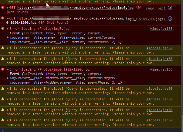 NC 25 RC3 Error Logging when selecting from Photos Folder · Issue #1331 · nextcloud/photos · GitHub