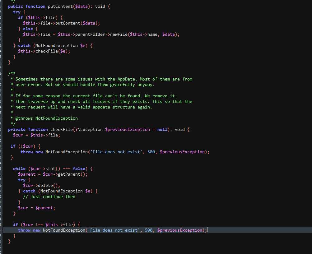 [Bug]: NC 25 Exception: Call to a member function stat() on null in ...