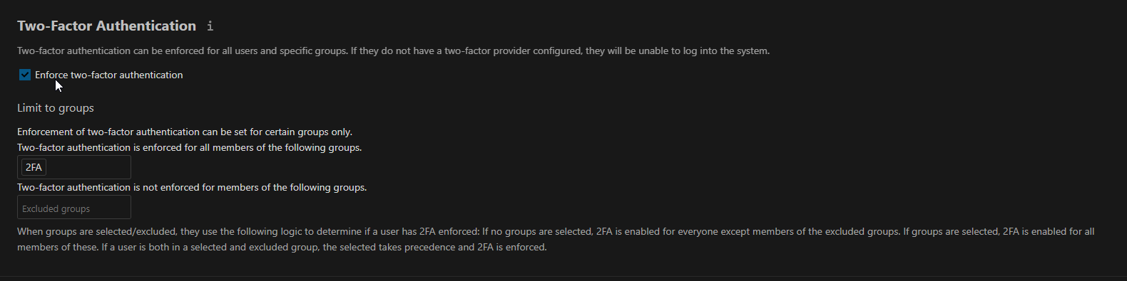 2FA Not Working "Two-factor authentication is enforced but has not been ...