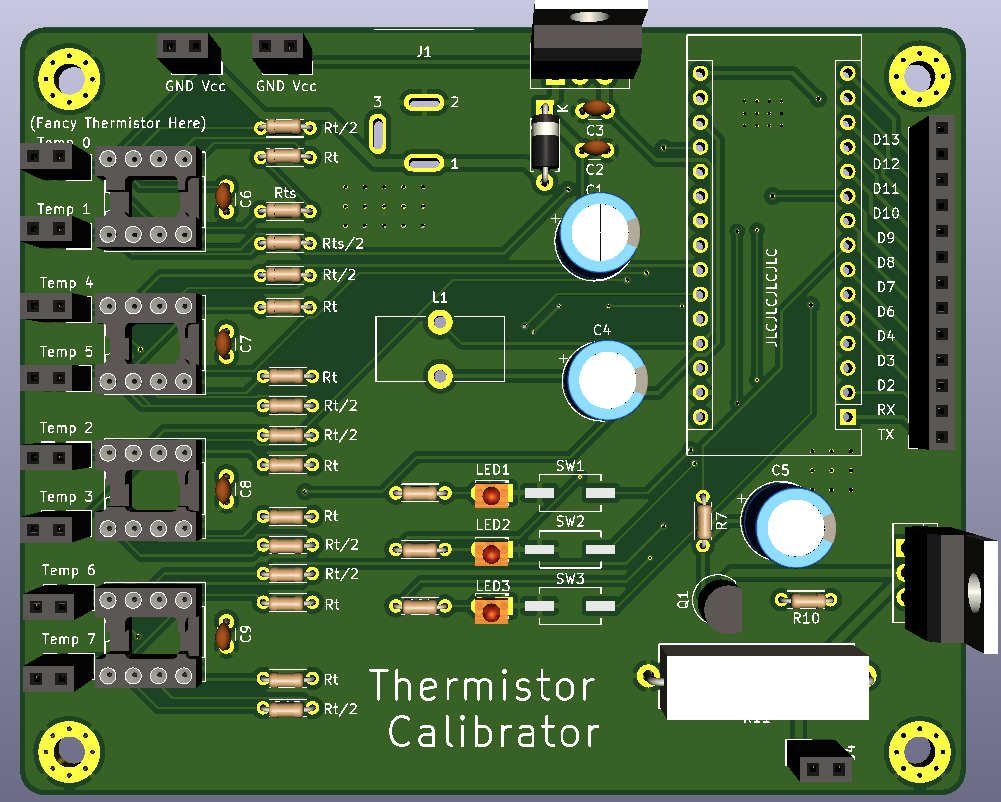 GitHub - gabeak2/NTC_Thermistor_Calibrator: Arduino-based board that can plug 8 NTCs into it ...