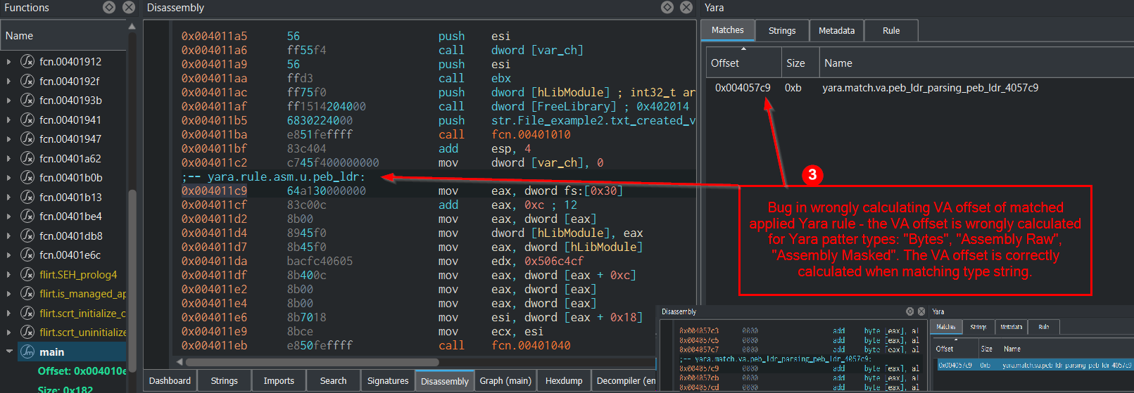 Wrongly calculated matched VA offsets when applying Yara rule · Issue ...