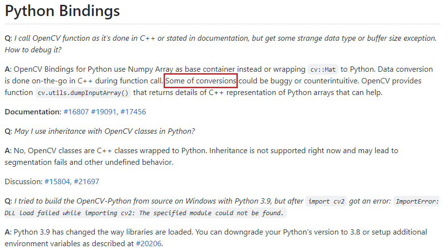 Github wiki page typos · Issue #22016 · opencv/opencv · GitHub