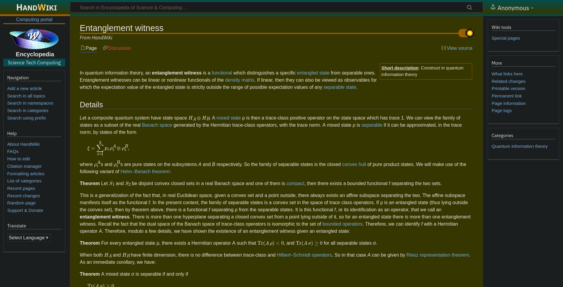 [Broken Website] handwiki.org · Issue #8137 · darkreader/darkreader · GitHub