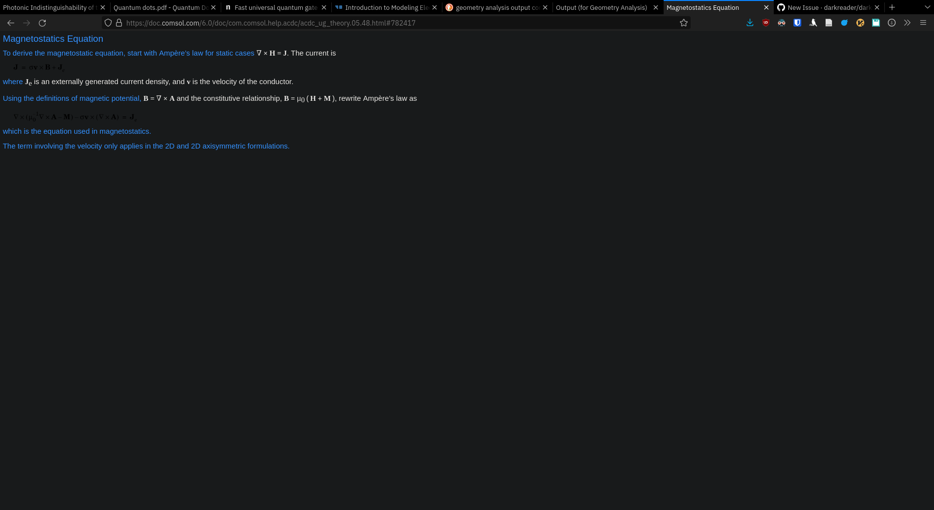 Broken Website Comsol Docs · Issue 10149 · Darkreaderdarkreader · Github 